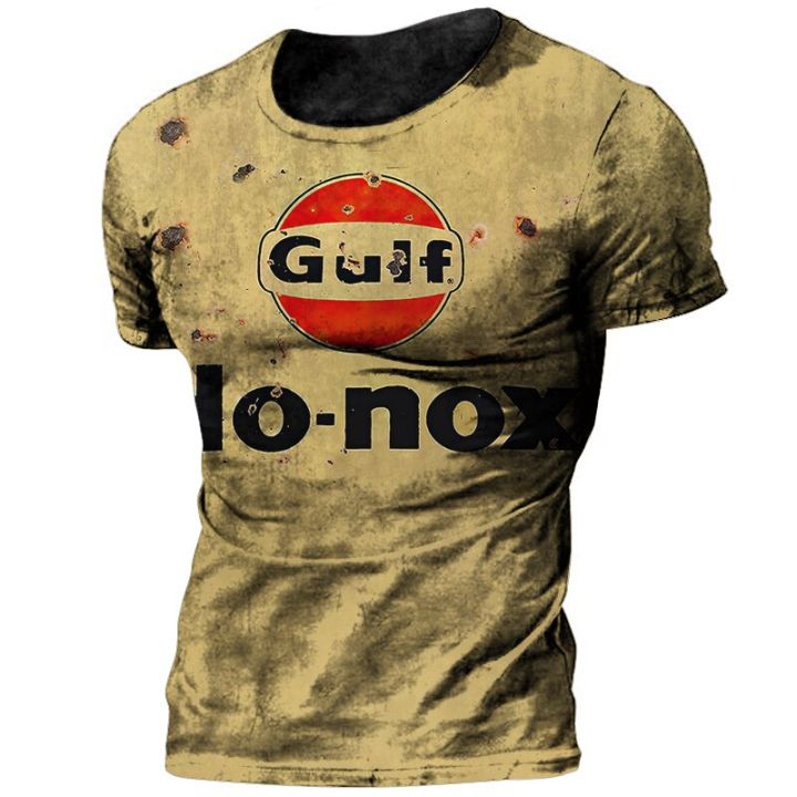 Vintage Esso T Shirt For Men 3d Print Men's Gulf Tshirt Oversized ...