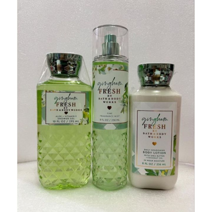 Bath & Body Works Gingham Fresh Body Mist - Lotion - Shower Gel | Lazada PH