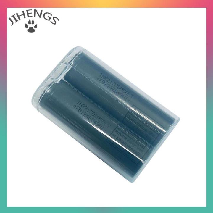 JIHENGS Section 20700 21700 Plastic Transparent Pp Battery Storage Box ...