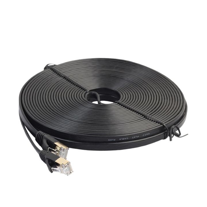 () High Standard CAT7 Flat Ethernet Network Cable RJ45 600MHz Patch Lan ...
