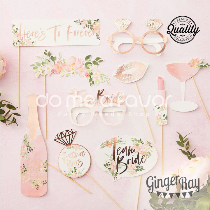 Floral Hen Photo Booth Props (Pack of 10) | Lazada PH