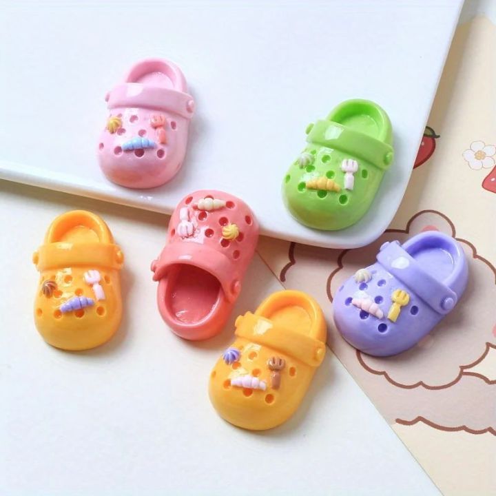 6pcs Cartoon Flip Flop Refrigerator Magnets, Cute Decorative Plastic ...