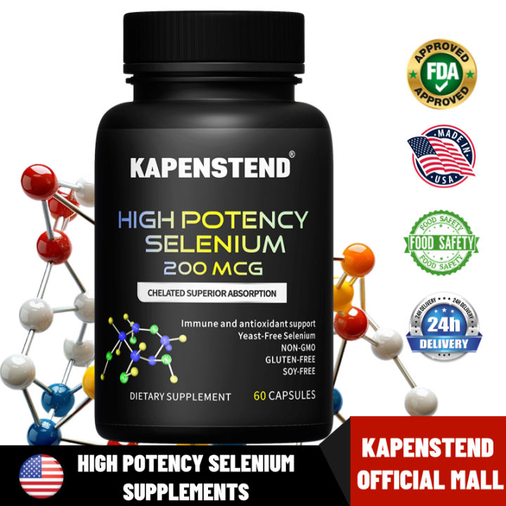 High Potency Selenium Supplement - For Immune System, Thyroid, Prostate ...