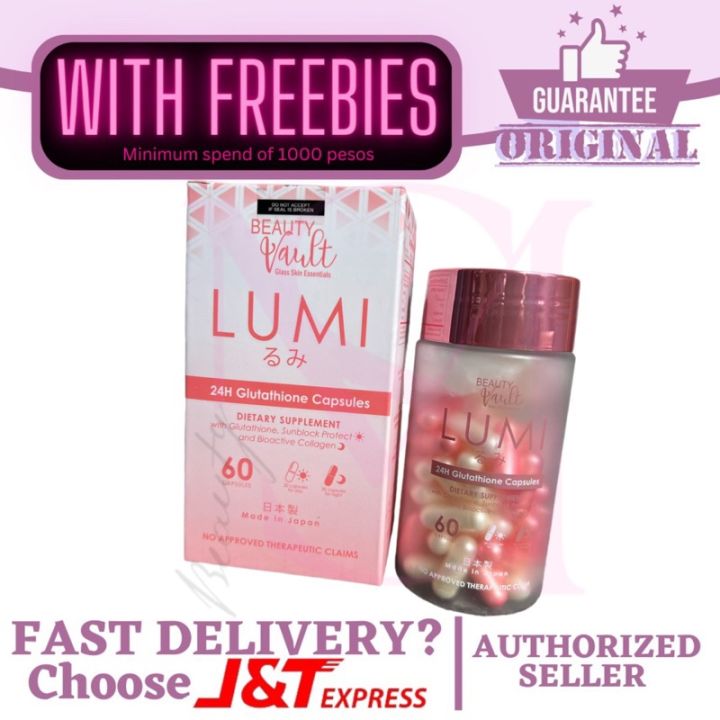 ORIGINAL LUMI 24H Glutathione Collagen Capsules Lumina Glow | Lazada PH