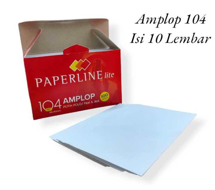 SHINOBI - Amplop Kertas Putih Polos Paperline Lite 104 Pps 70 Gsm ...