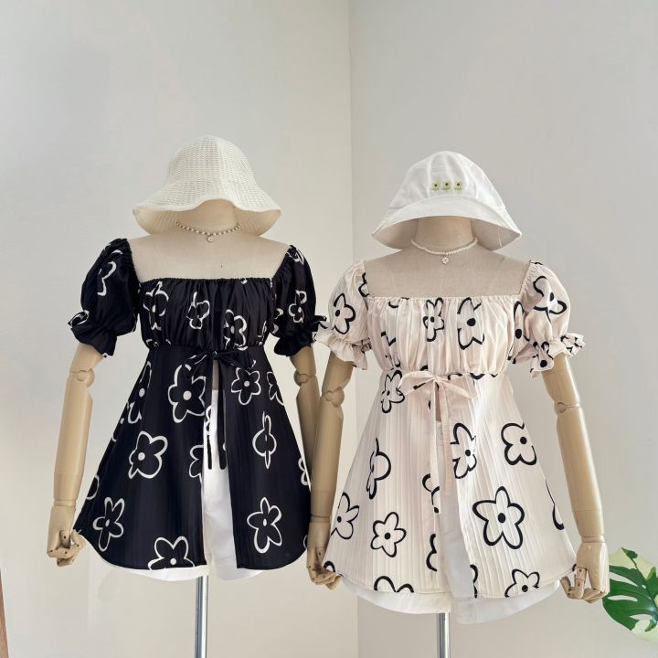 ⚡️[พร้อมส่ง] เสื้อตัวยาว มินิมอล ผ้าเปลือกไม้ #FF18 | Lazada.co.th