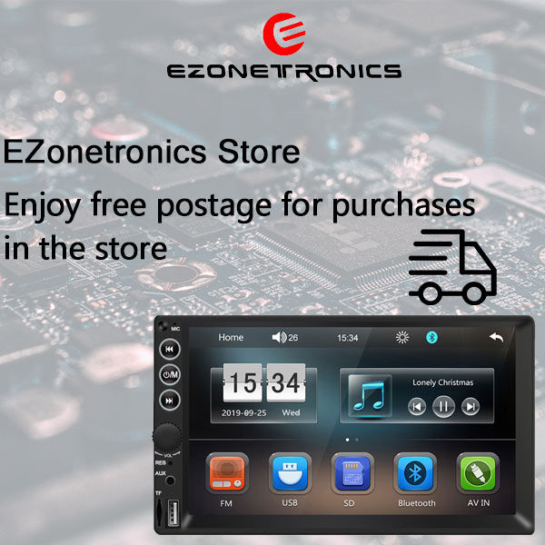 Ezonetronics 2 Din 7 Inch Car Stereo Radio Touch Screen Head Unit ...
