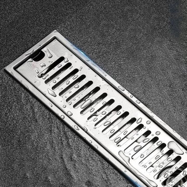 Rectangular Linear Shower Floor Drain Long Linear Drainage Channel ... Rectangular Linear Shower Floor Drain Long Linear Drainage Channel ...