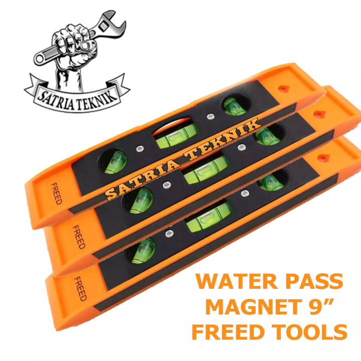 FREED WATERPASS MAGNET ALAT PENGUKUR 9" 23CM / PENGGARIS UKUR WATERPASS ...