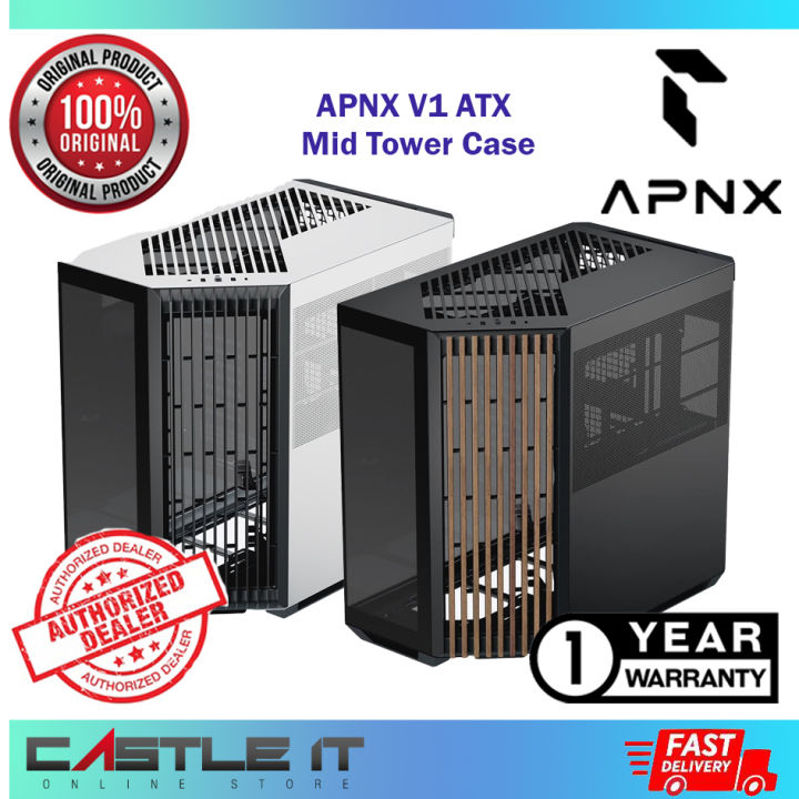 APNX V1 BW Black Wood / White Megaview Temepred Glass Premium Casing ...