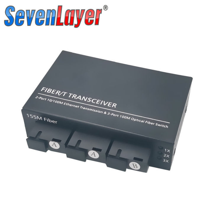 Ethernet Switch Fiber Optical Media Converter Fiber Transceiver Single ...