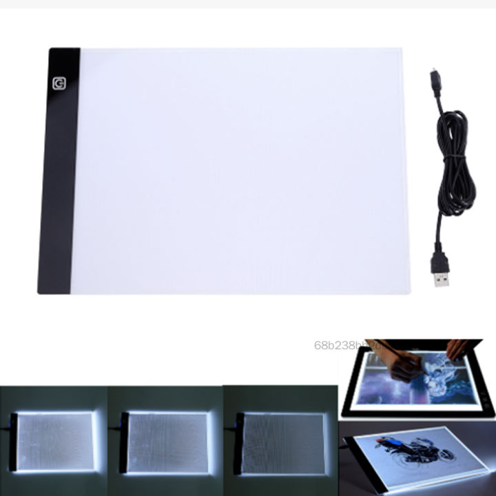 A4 USB LED Art Stencil Board Light Tracing Drawing Copy Pad Table Box ...