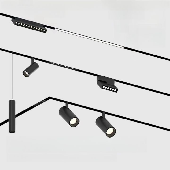 12W 18W 24W LED Magnetic Track Folding Grille odlight Recessed ...