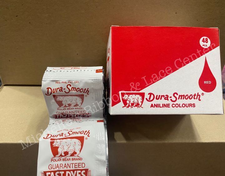 Dura Smooth Fabric Dye sold per box | Lazada PH