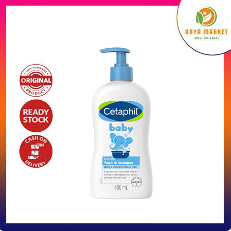 (ORIGINAL) Cetaphil Baby Gentle Wash & Shampoo 400 ml | Lazada Indonesia