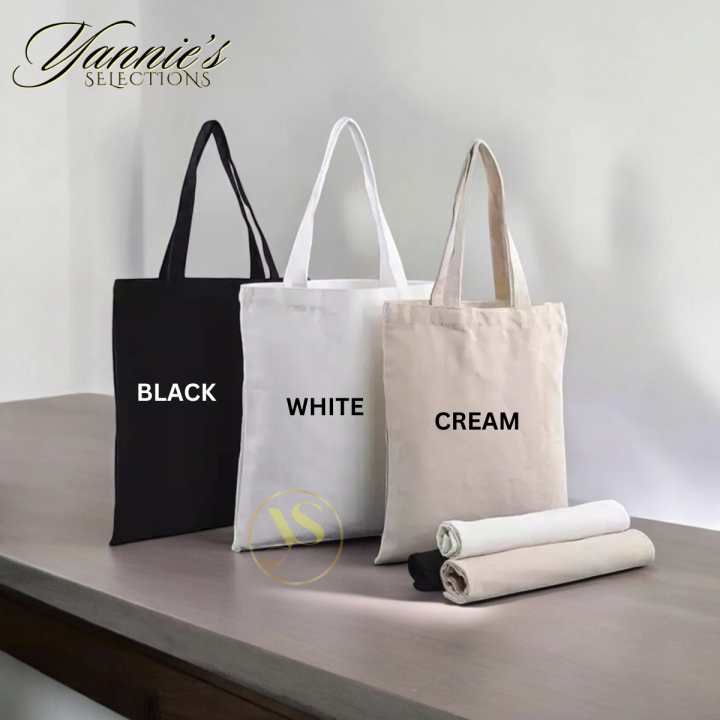 Plain Canvas Tote Bags High Quality Bags Reusable Recyclable | Lazada PH