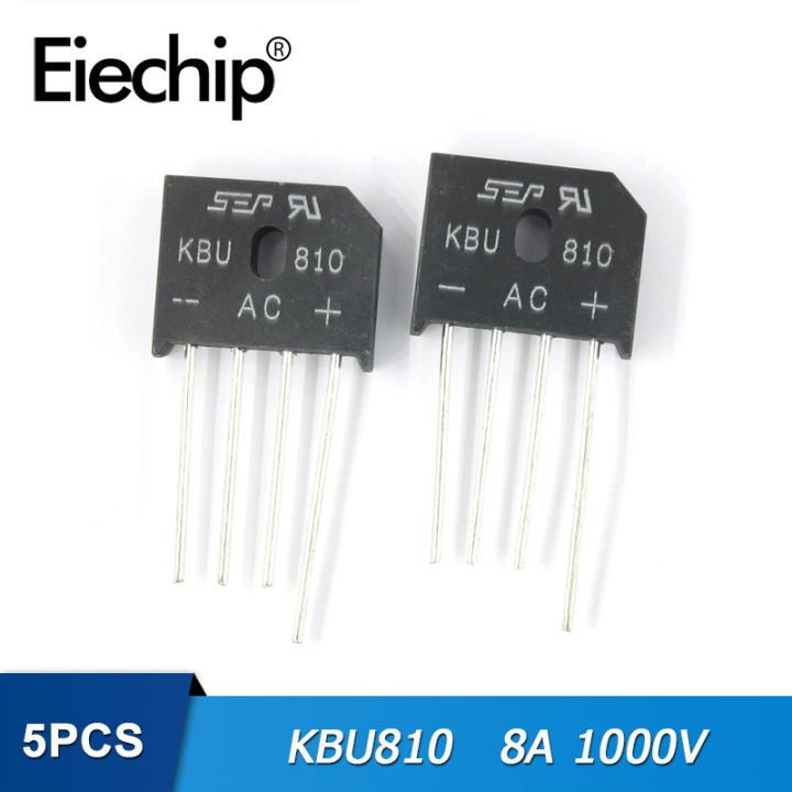 5ชิ้น/ล็อตไดโอดวงจรเรียงกระแสแบบสะพาน KBU810 8A 1000V | Lazada.co.th