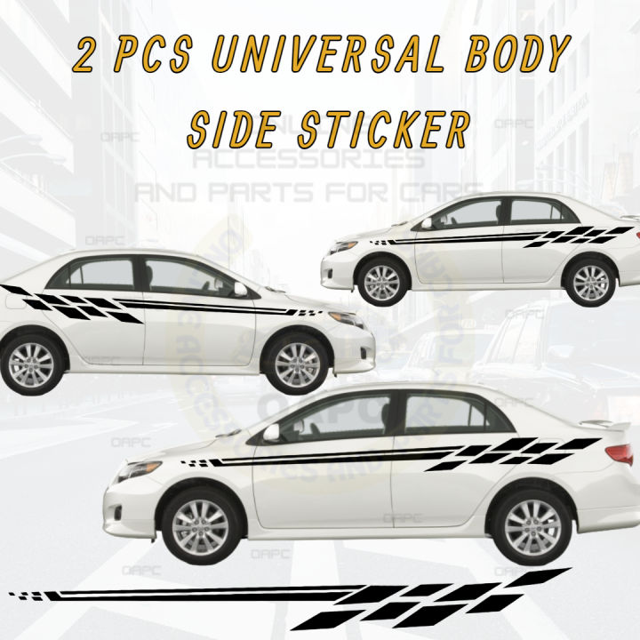 OAPC Universal Body Side Sticker Car Vinyl Decal Auto DIY Full Auto ...