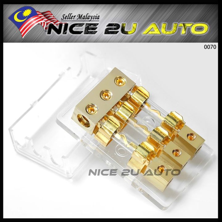 12V 60A Copper Fuse Holder Fuse Box Distribution Block For Car Audio ⚡ ...