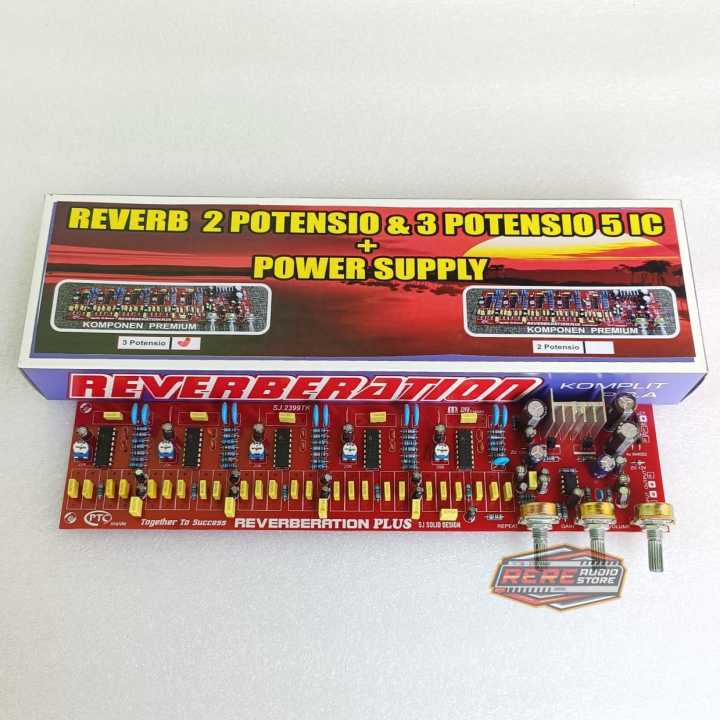 Digital ECHO Reverb Reverberation 5 IC PT2399 Original komponen super ...