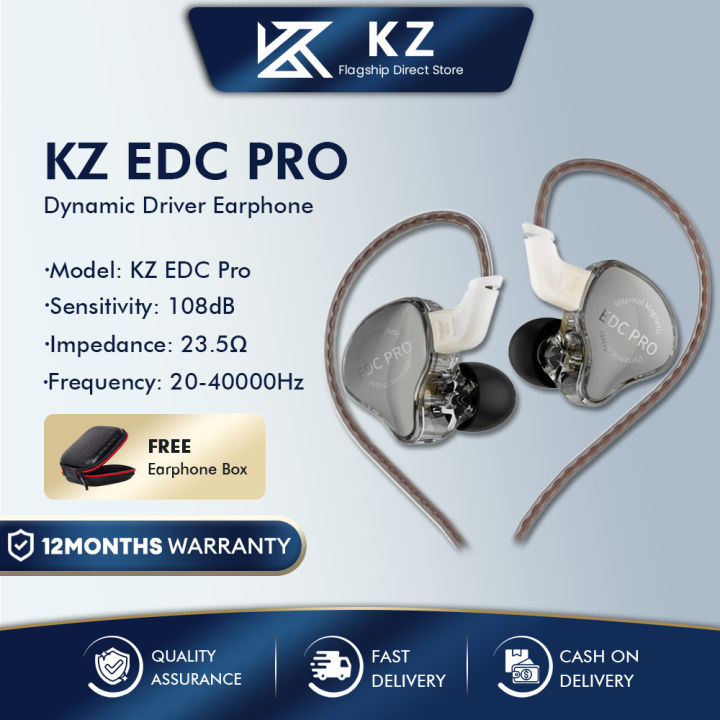KZ EDC Pro Dynamic Drivers Earphones Professional high-sensitivity and large dynamic IEM Headset ...