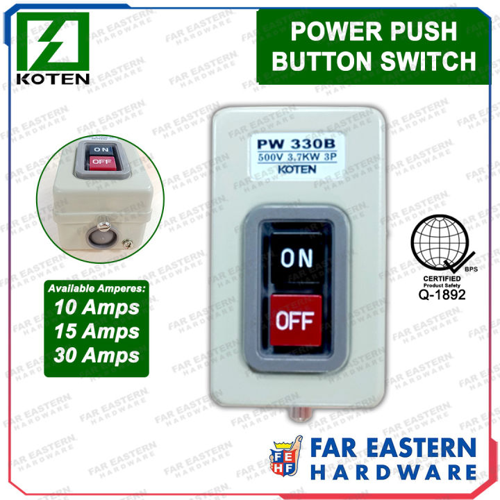 KOTEN Power Push Button Switch | Lazada PH