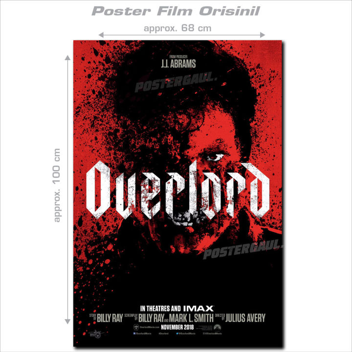 Poster Film OVERLORD - original Indonesian one sheet 68 x 100 cm ...