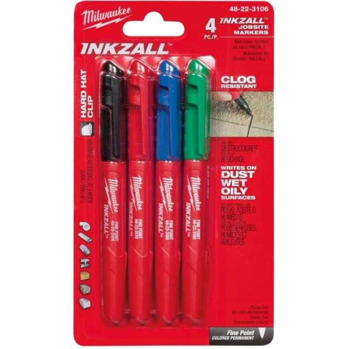 2024 Milwaukee Inkzall Heavy Duty Industrial Permanent Marker Metal ...