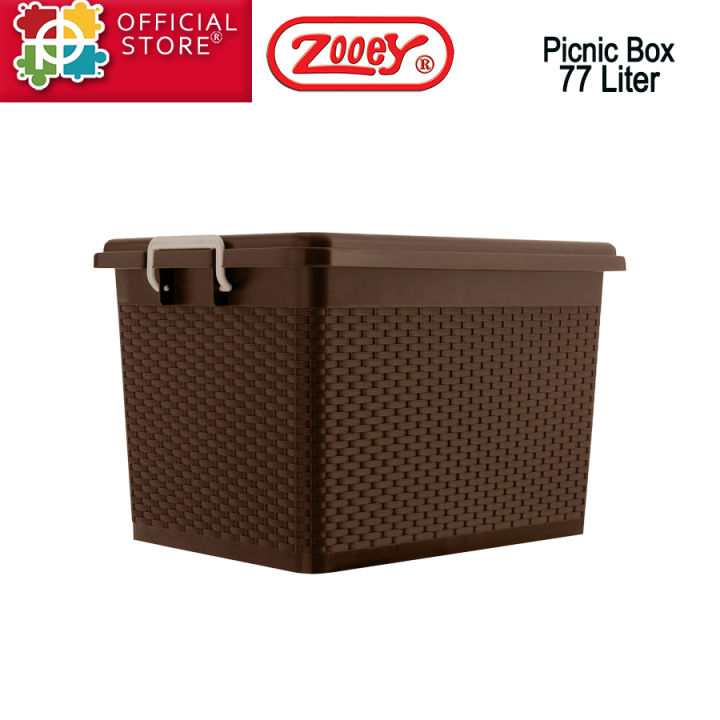 Zooey Rattan Picnic Box Storage Box 77L Stock No. 850-L | Lazada PH