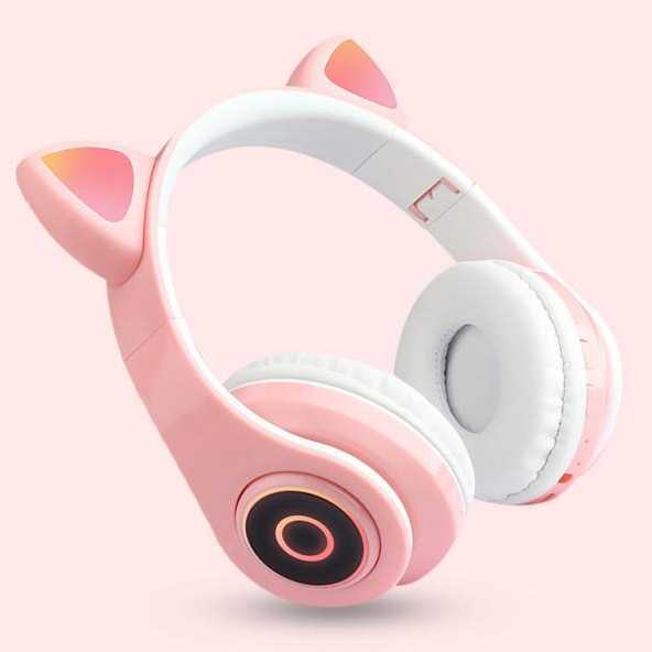 RLoop Bluetooth Headset Headphone Telinga Kucing Cute Cat Ear - LX-B39A ...