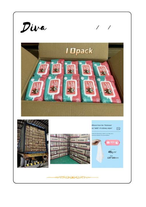 Diva BABY WET WIPES 80pcs per pack Non-Alcohol | Lazada PH