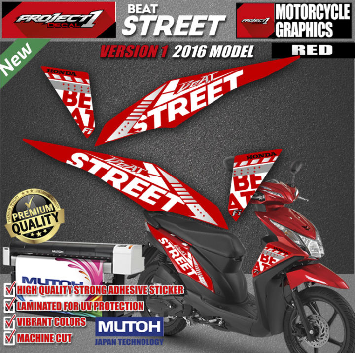 Honda Beat fi V1 decal sticker Beat street edition | Lazada PH