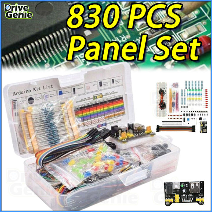 830 Breadboard Set Tie-points Breadboard Set Electronic Component Basic ...