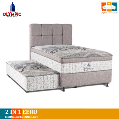 Springbed 2in1| Bed Sorong Full Set| Kasur Springbed Tingkat Twin Eero ...
