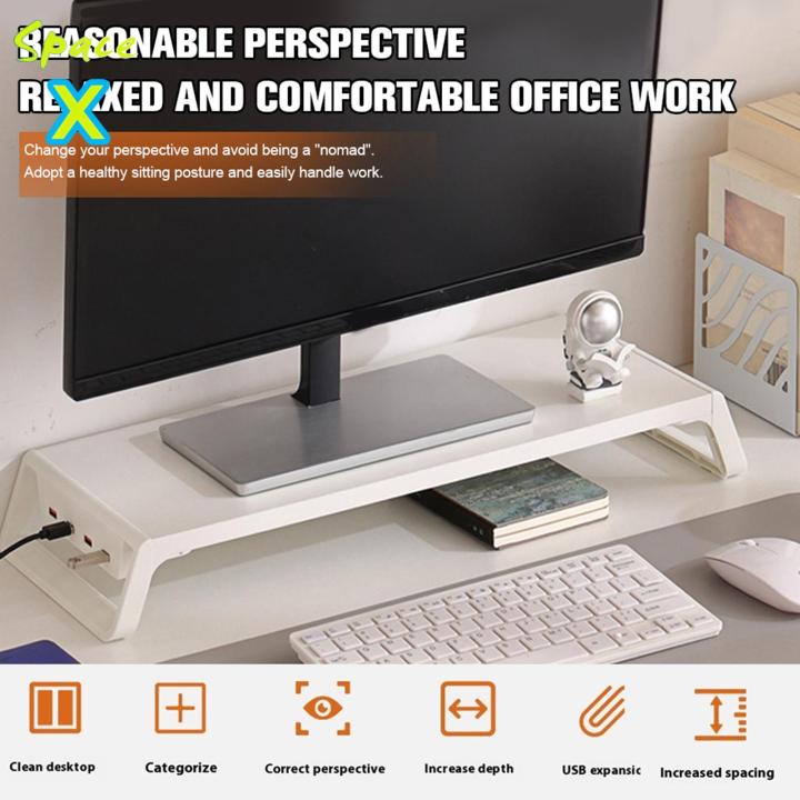 Space X Laptop Rack Space-saving Monitor Stand Multifunctional Usb ...