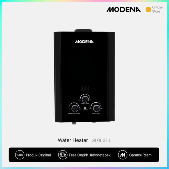 MODENA Tankless Gas Instant - GI 0631 L (Kapasitas 6 Liter) | Lazada ...
