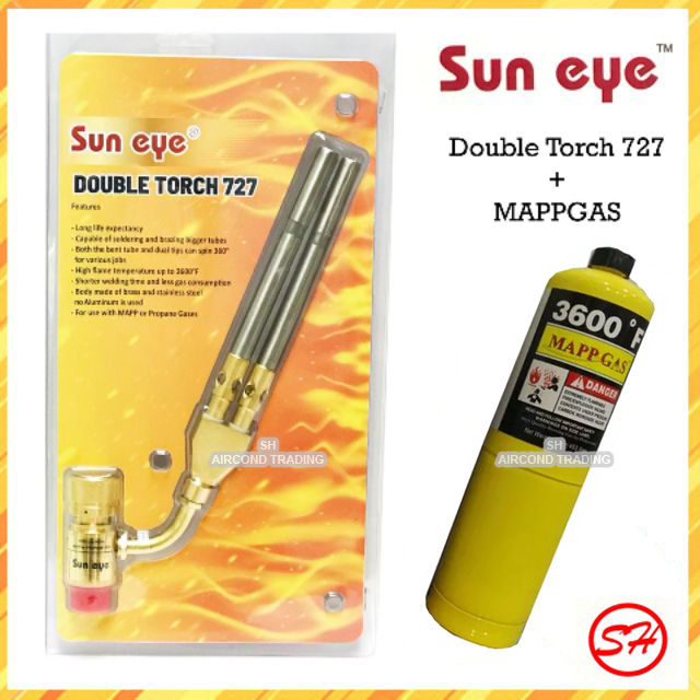 Sun Eye Double Torch 727 and MAPP gas MAPPGAS | Lazada