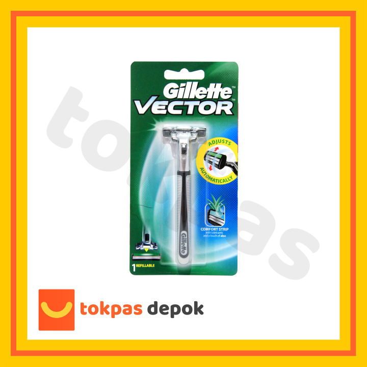 Gillette Vector Razor - Pisau Cukur Alat Cukur Pria | Lazada Indonesia
