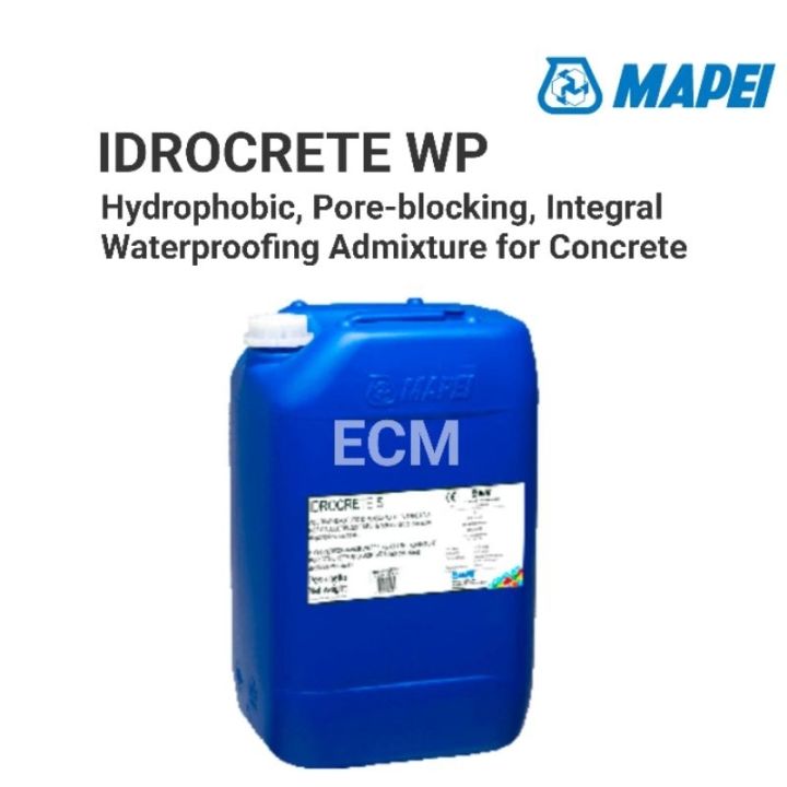 MAPEI IDROCRETE WP (25L) High-performance, hydrophobic, pore-blocking, integral waterproofing ...