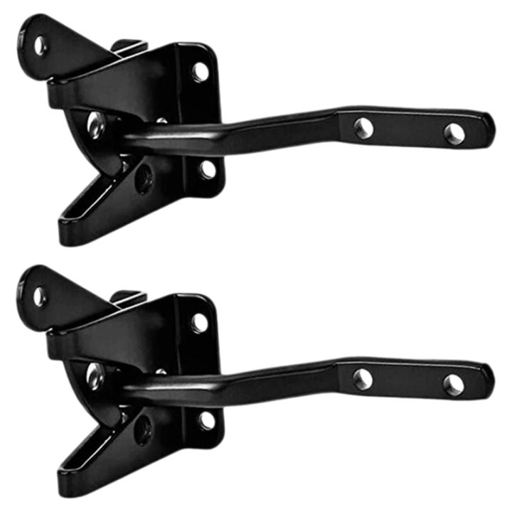 2Pcs Self Locking Gate Latch Automatic Gravity Lever Fence Gate Lock ...