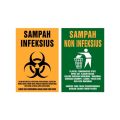 Stiker Label Tong Sampah Medis Infeksius - Non Infeksius 10x15cm ...