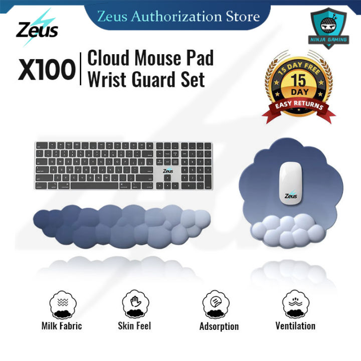 Ninja Cloud Mouse Pad Keyboard Wrist Pad with Soft Leather Material ...