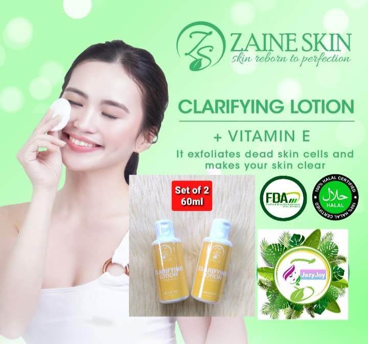 ZAINE SKIN(SET OF 2X60ML) CLARIFYING LOTION WITH VITAMIN E. | Lazada PH