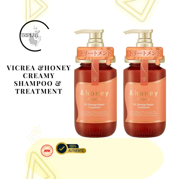 VICREA &HONEY CREAMY SHAMPOO & TREATMENT 450ML EACH | Lazada PH