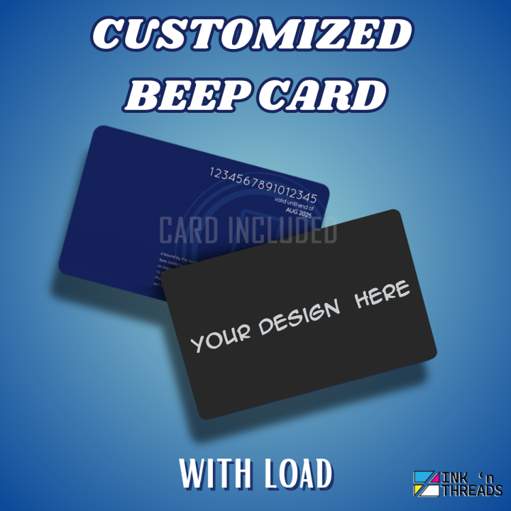 Customized Beep Card/Sticker with Load for MRT/LRT1&2 and Modern Jeep ...