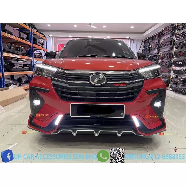 PERODUA ATIVA OEM GEAR UP ABS BODYKIT WITH PIANT LED DRL FRONT SKIRT ...