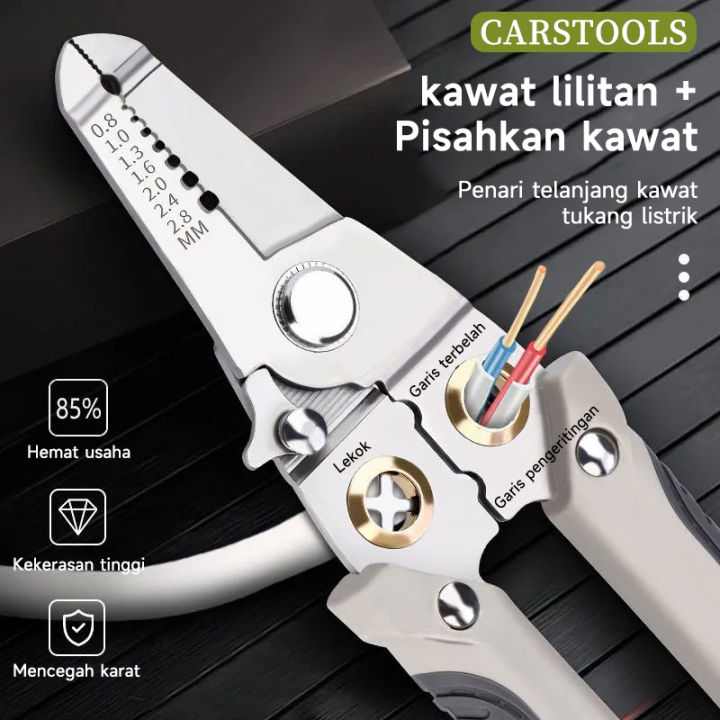 Tang potong kabel multifungsi Tugas berat alat kupas kabel | Lazada ...