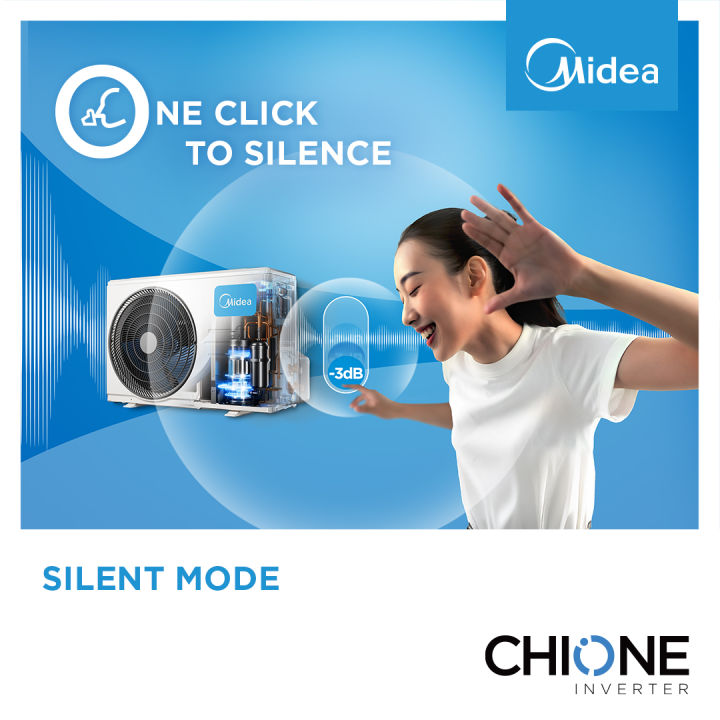 [Free Installation] Midea 1.0HP-3.0HP Chione Series High Wall Inverter ...