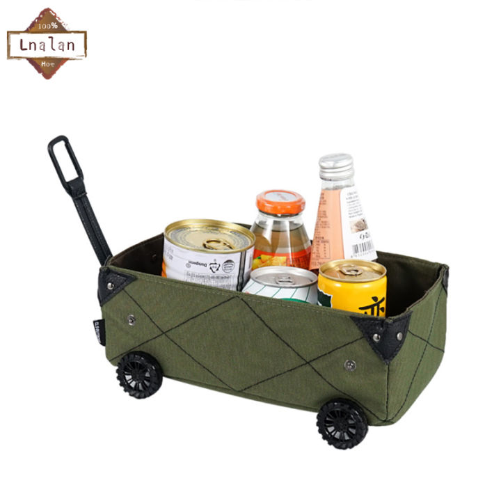 Lanlan Folding Wagon Cart Multi-Purpose DIY Car Tissue Box Mini Hand ...