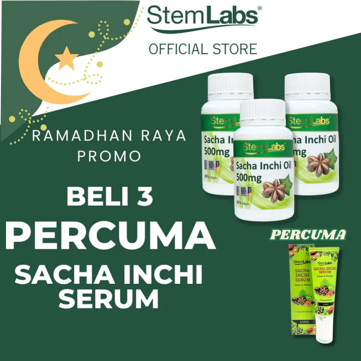 StemLabs Sacha Inchi Oil 500mg Minyak Sacha Inchi Jakim Halal | Lazada